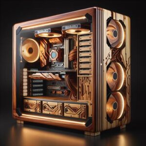 Crafting Gaming Art: The Harmony of Wood and Technology in a Custom PC ...